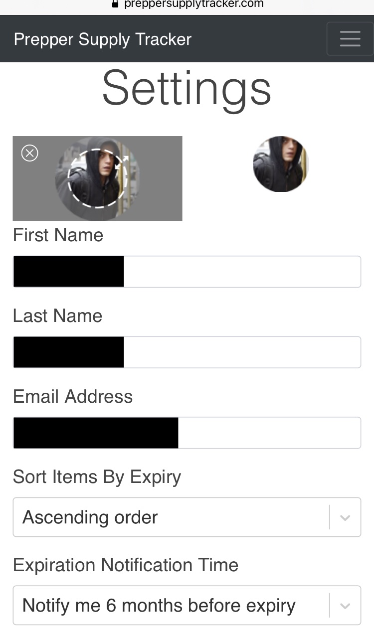Prepper Inventory Application: Prepper Supply Tracker